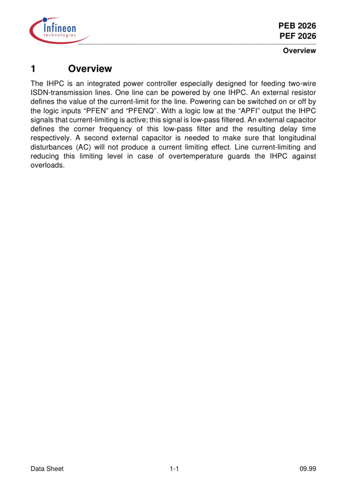 PEB2026 datasheet page 6