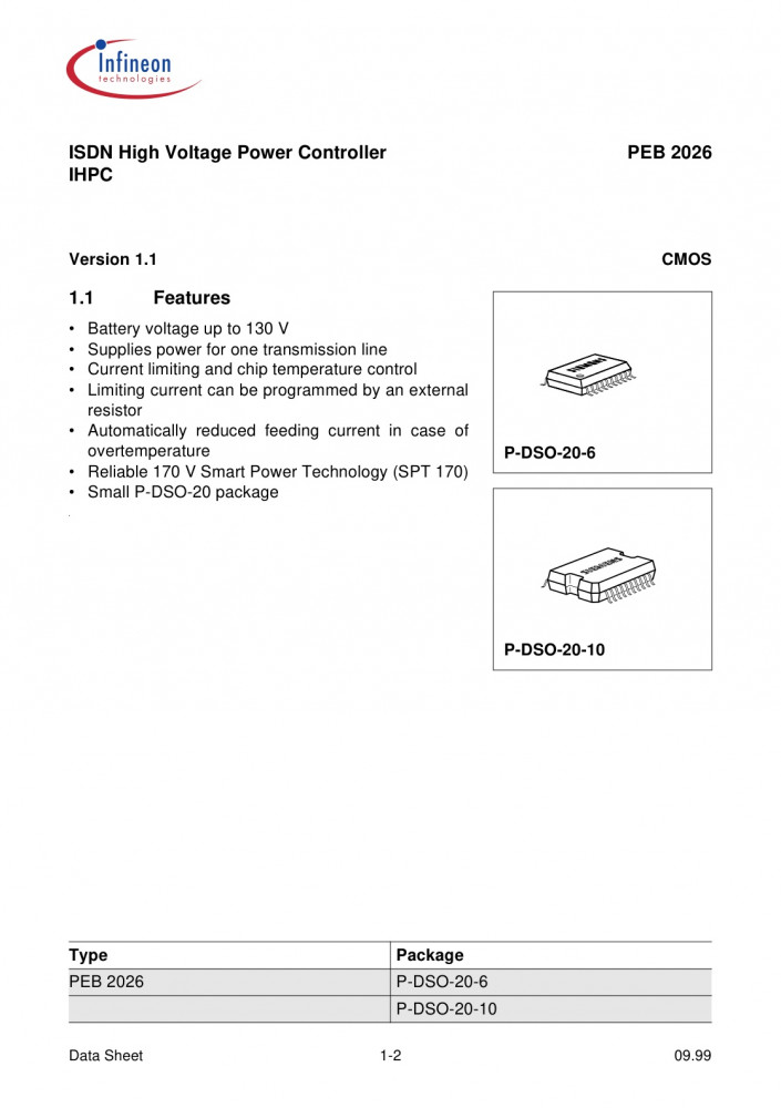 PEB2026 datasheet page 7