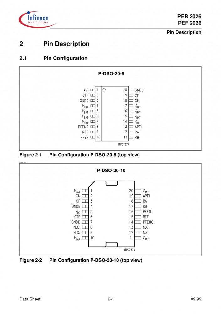 PEB2026 datasheet page 8