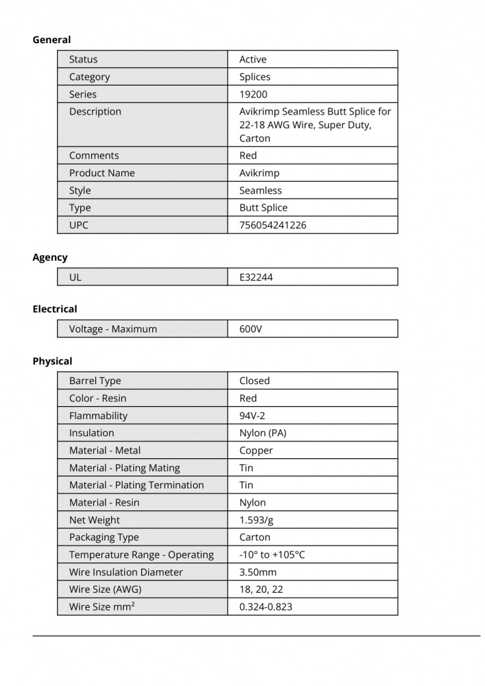 MOLEX 192000002 technical document image, page 2