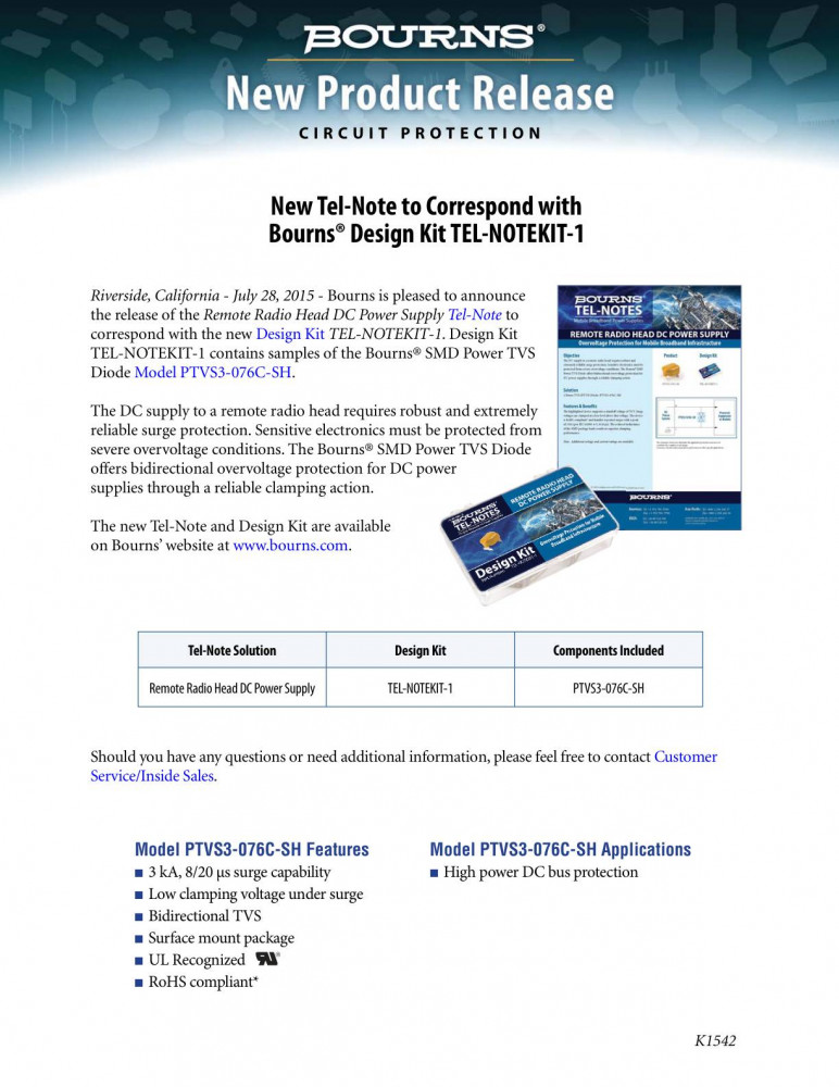 TEL-NOTEKIT-1 technical document preview