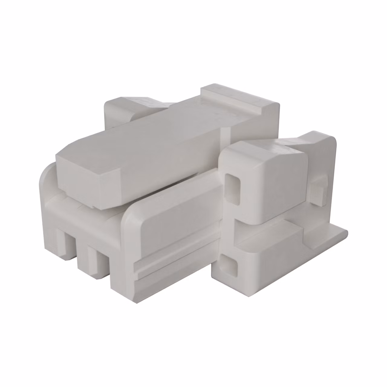 Micro-Lock Plus TPA Type Receptacle Housing, 1.25mm Pitch, Low-Halogen, Single Row, Positive Lock, 2 Circuits, Natural (White) for sale