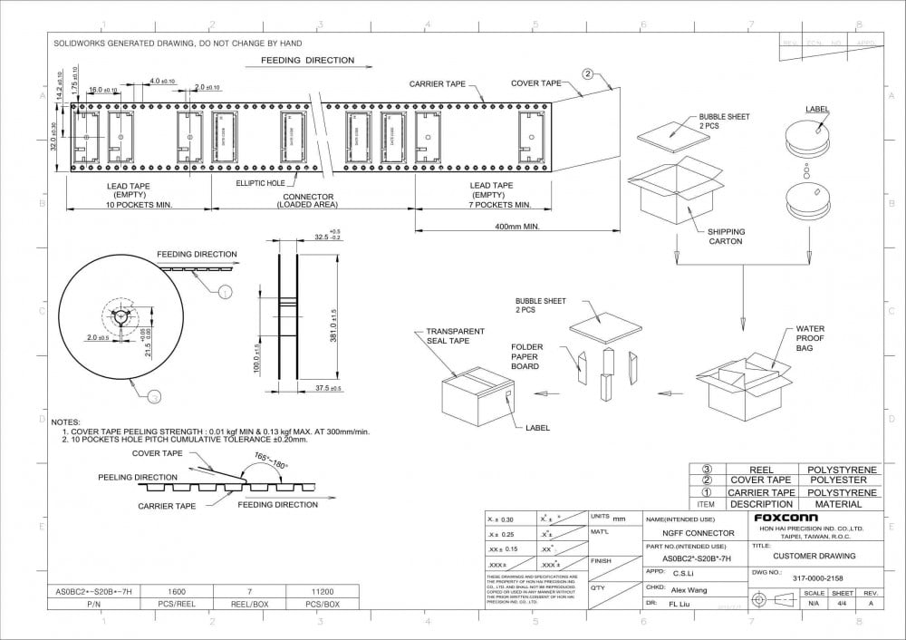 FOXCONN AS0BC21-S20BM-7H technical drawing page 4