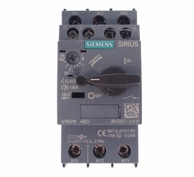 SIEMENS 3RV20211JA10 Motor Protective Circuit Breaker for sale