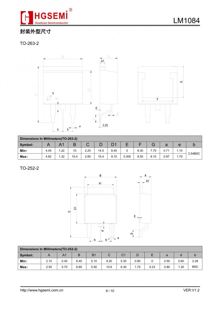 HGSEMI LM1084 datasheet page 8
