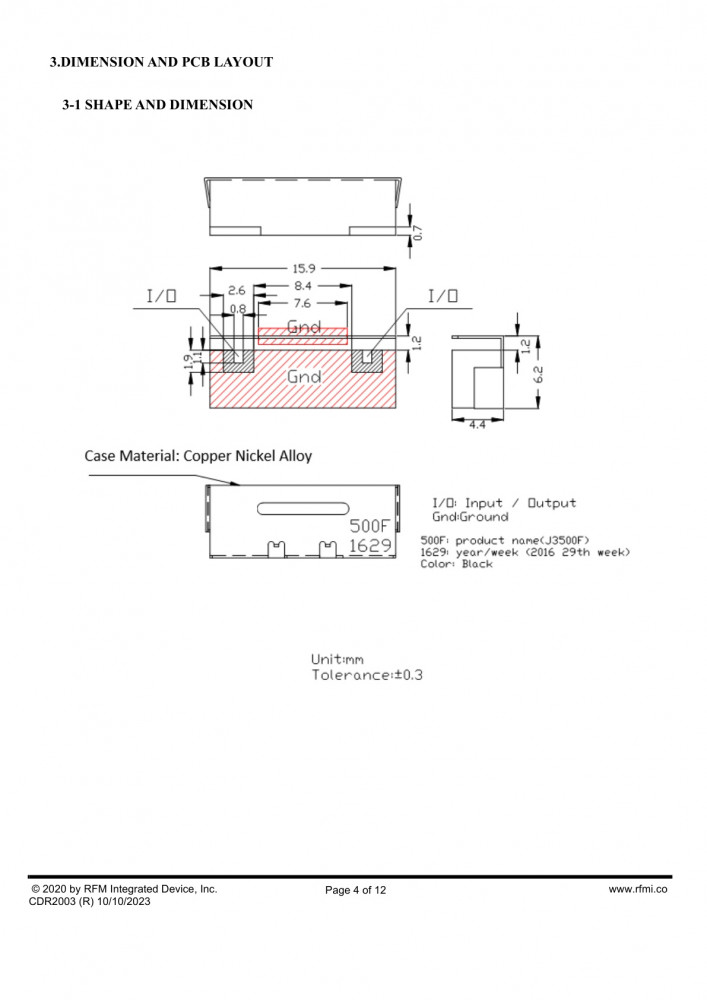 CDR2003 technical document page 4