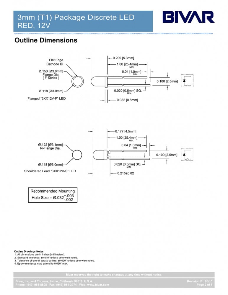 BIVAR 3RD12V datasheet page 2