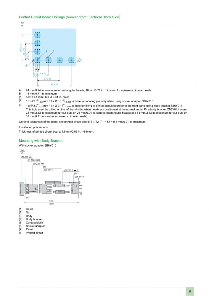 ZB6CGC product documentation page 5