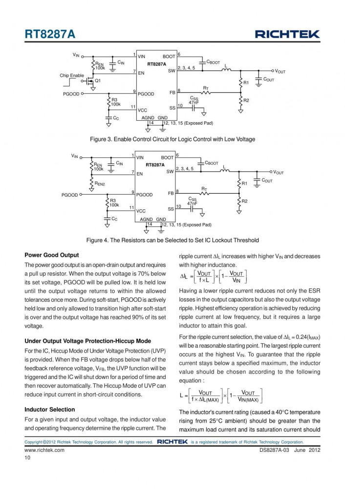 RT8287A datasheet page 10