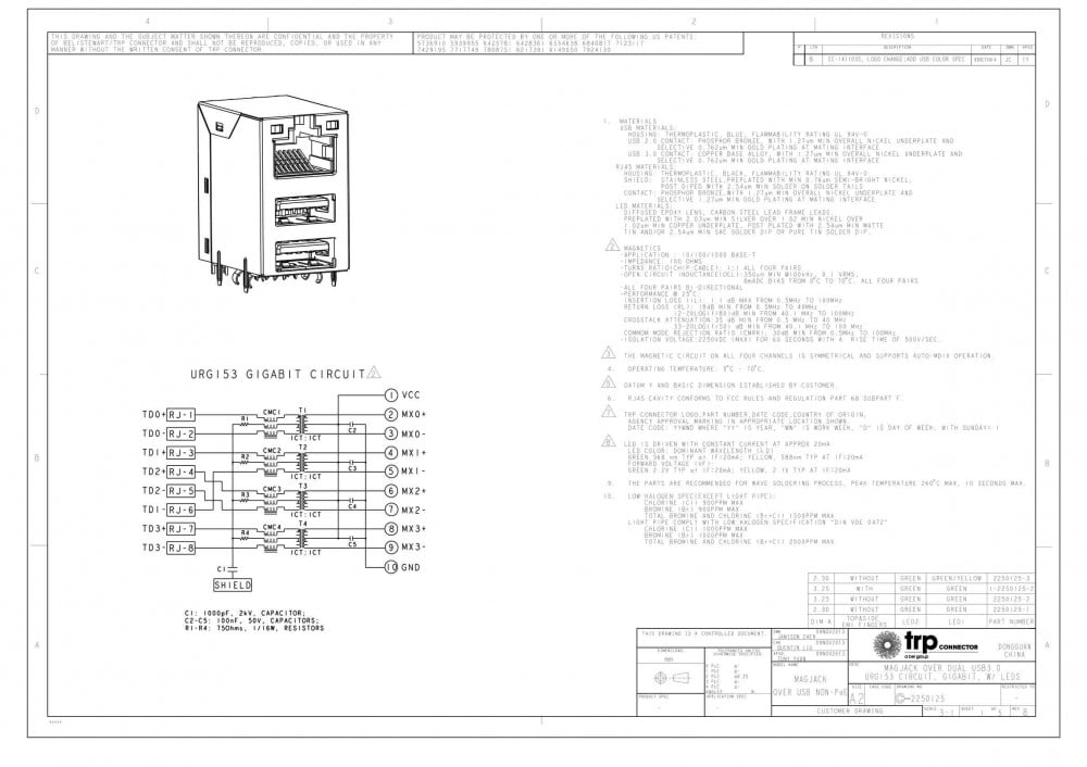 1-2250125-2 technical drawing page 1