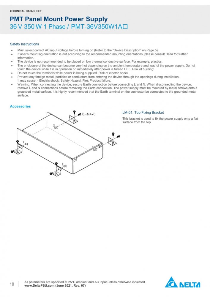 PMT-36V350W1AR datasheet page 10