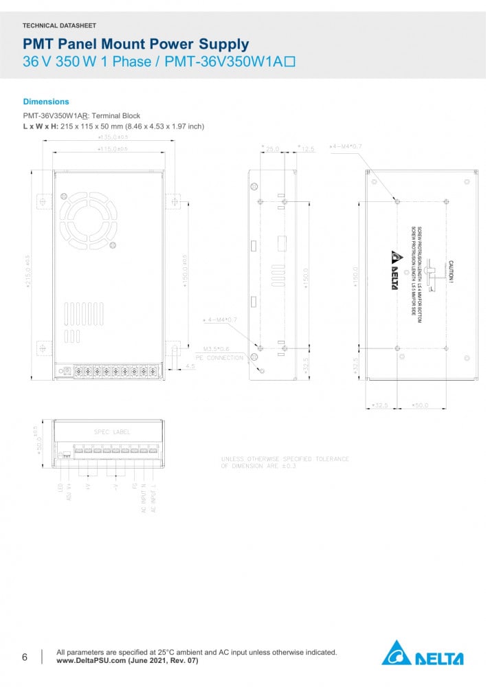 PMT-36V350W1AR datasheet page 6