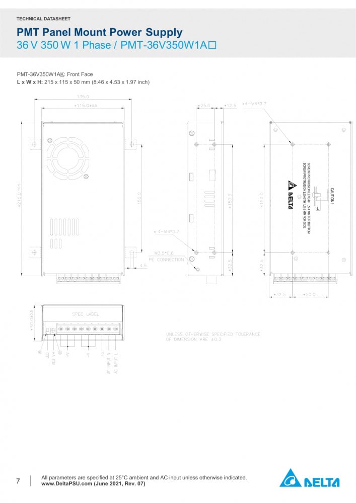PMT-36V350W1AR datasheet page 7