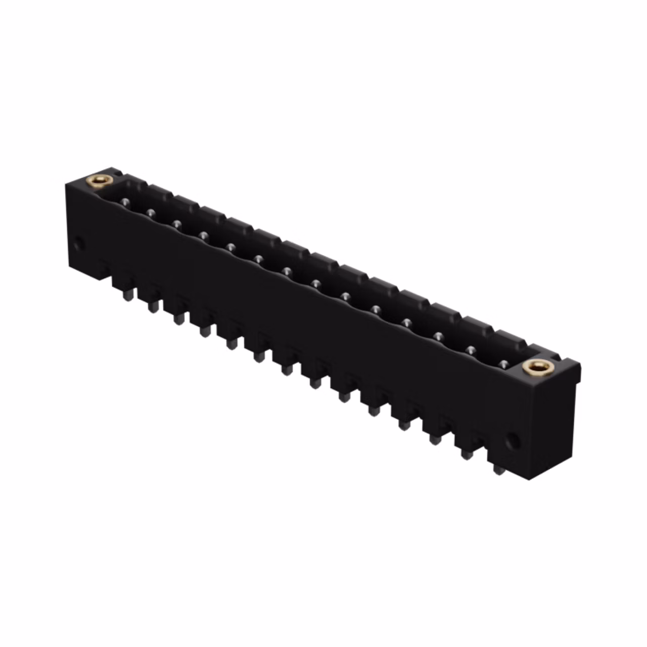 5.00mm Pitch Eurostyle Vertical PCB Header, with Threaded Retention Inserts, 14 Circuits for sale
