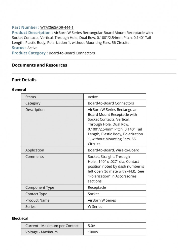 WTAX56SAD9-444-1 technical document image 1