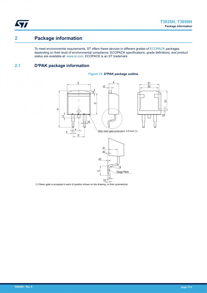 T3035H datasheet page 7