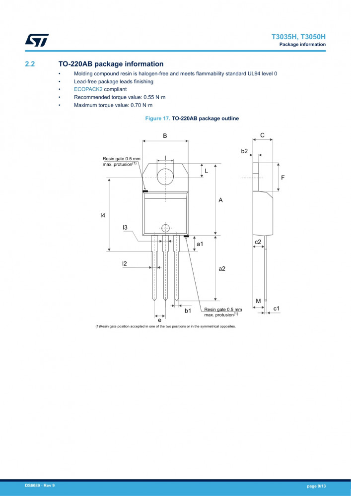 T3035H datasheet page 9