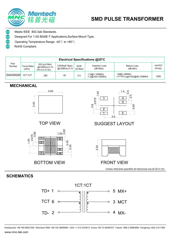 GA030G00 technical document page