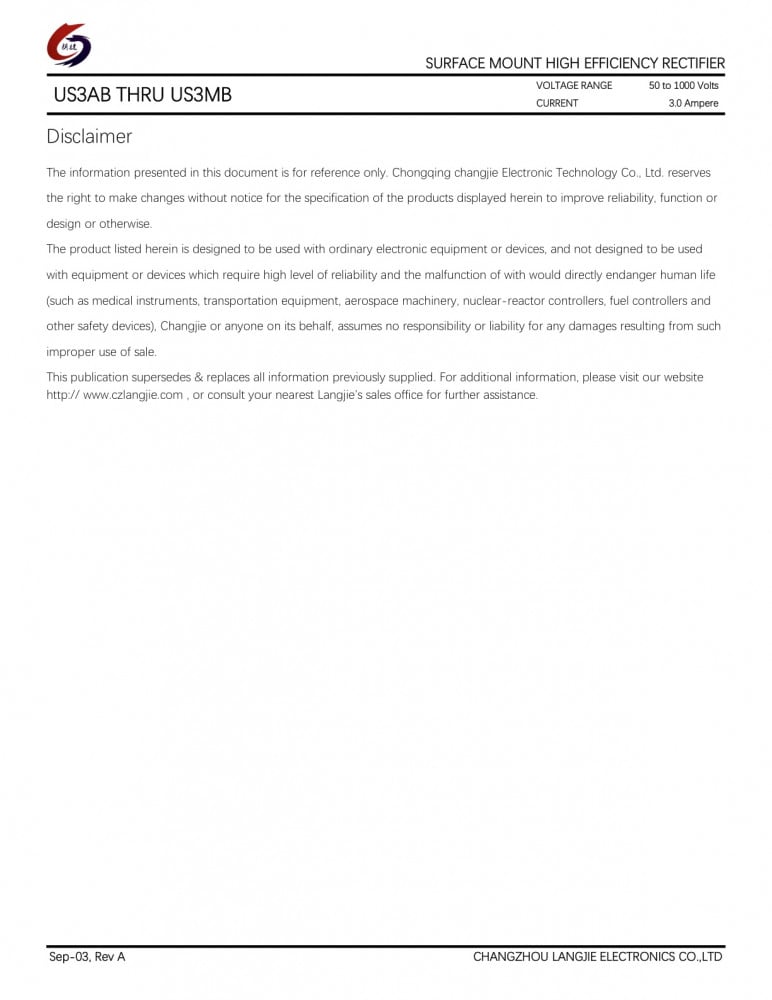 US3GB datasheet page 6