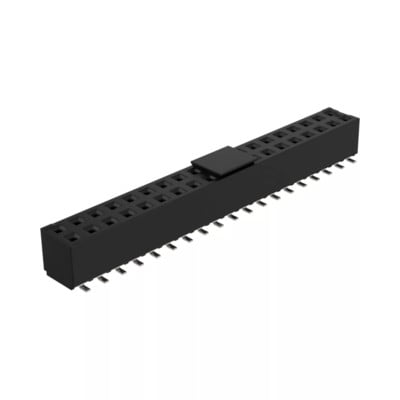 Milli-Grid Vertical Receptacle, 2.00mm Pitch, Dual Row, Surface Mount, Top/Bottom Entry, with Cap, Tape and Reel, 0.38µm Gold (Au) Plating, 12 Circuits
