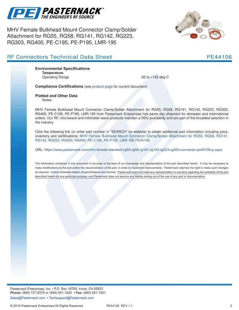 PE44106 technical document page 2