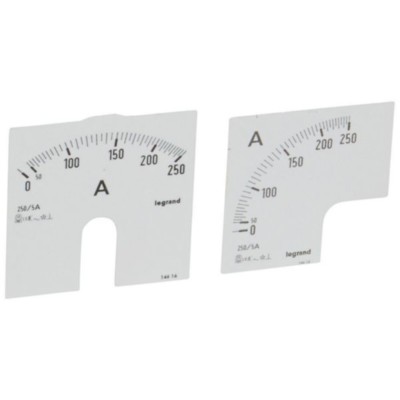 Measuring dial for ammeter - 0-250 A - fixing on door for sale