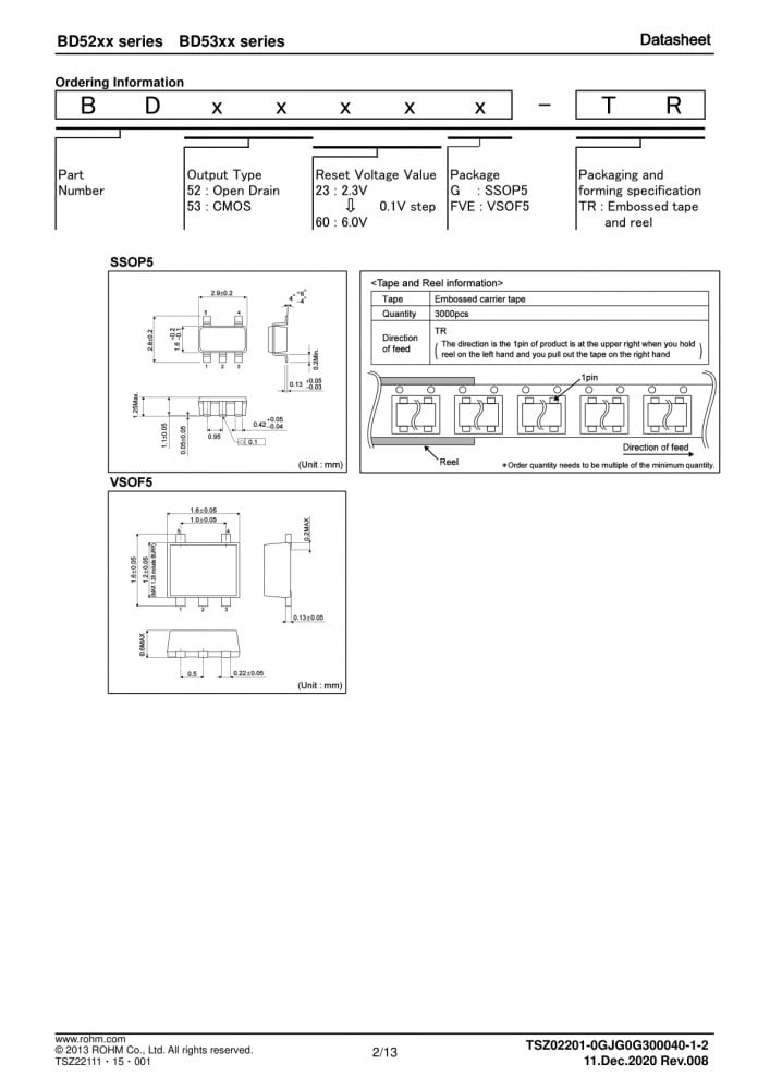 BD5228FVE-TR technical document page 2