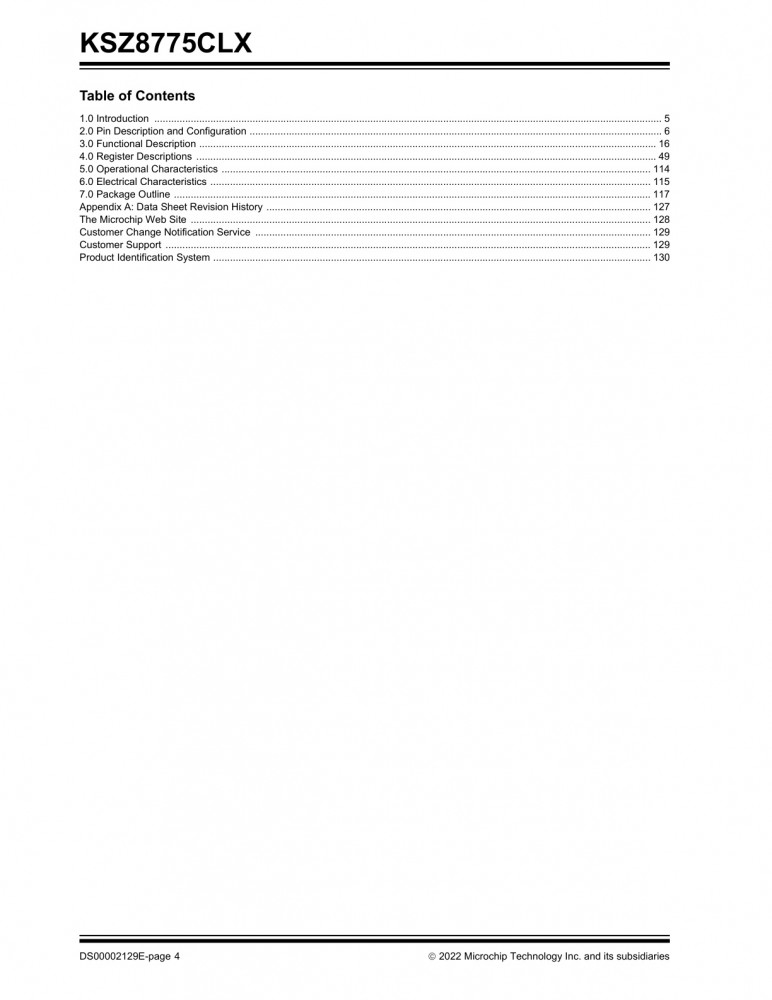 KSZ8775 technical document preview, page 4