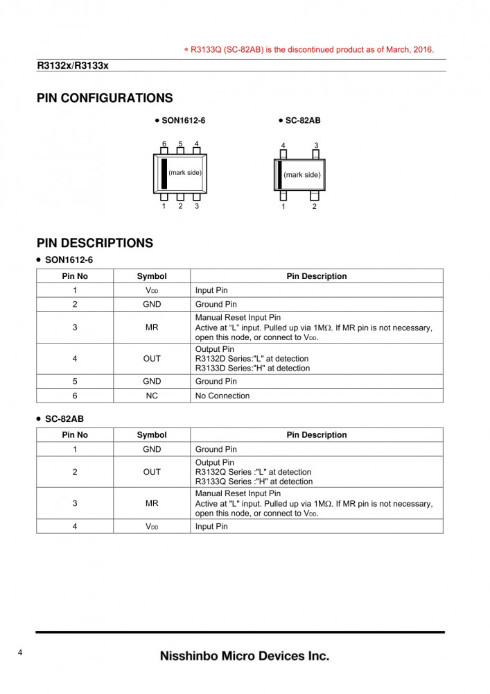 R3133 datasheet page 4
