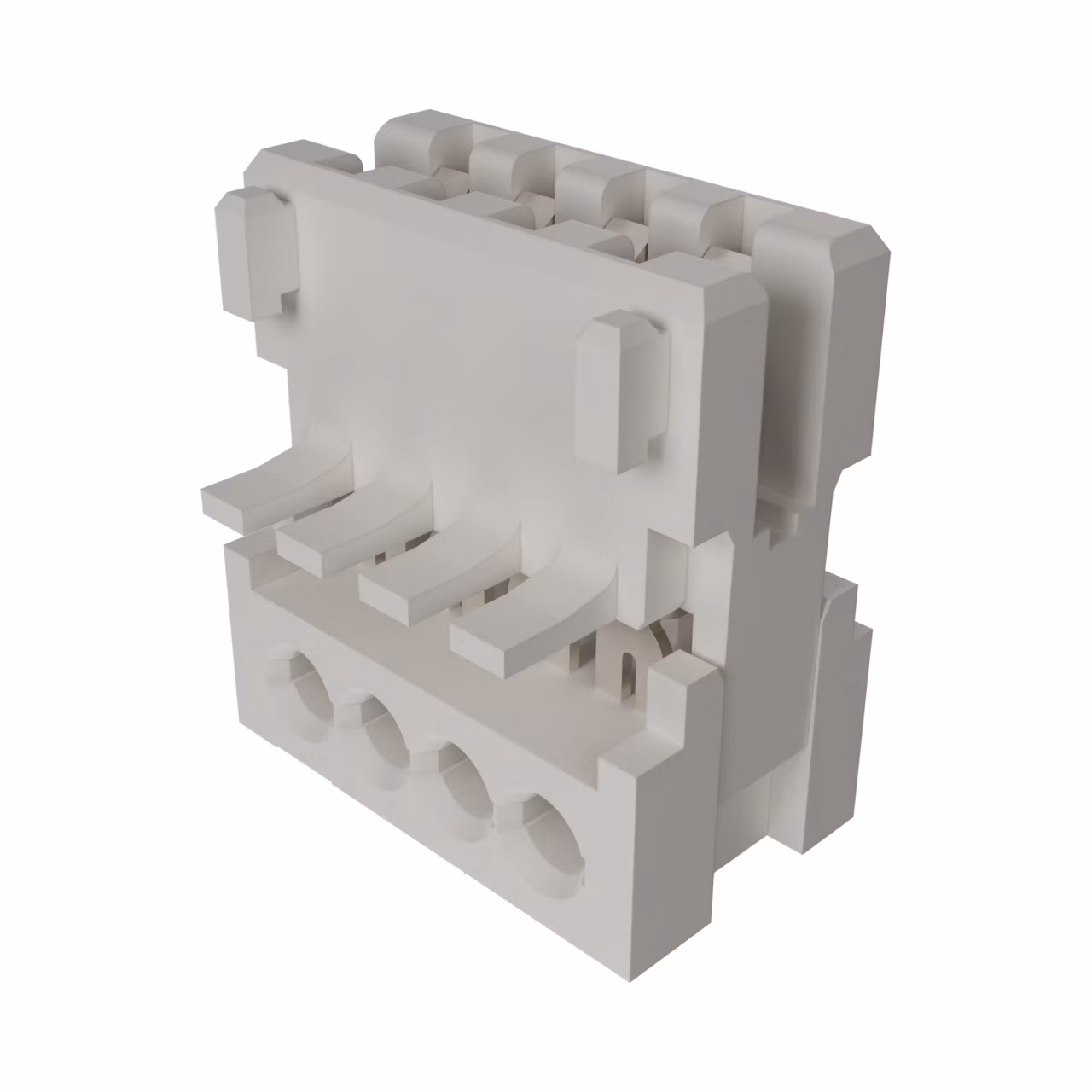 Appli-Mate RAST 2.5 Female Connector, 2.50mm Pitch, 4 Circuits, Positions B, C & D Removed, Open Endwalls for sale
