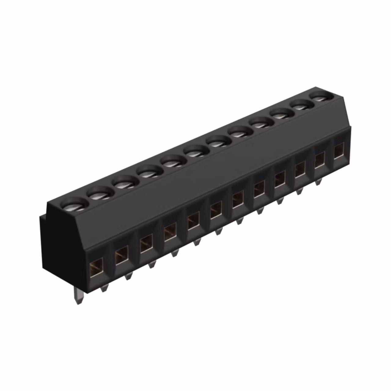 3.50mm Pitch Beau Eurostyle Fixed Mount PCB Terminal Block, 12 Circuits for sale