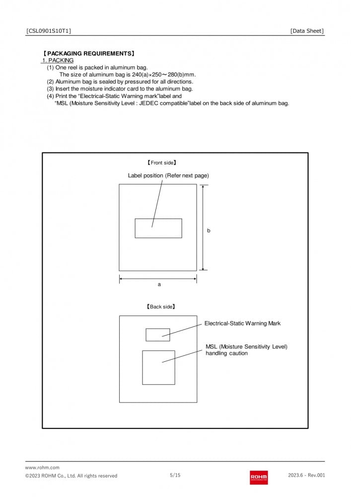 CSL0901S10T1 technical document page 5