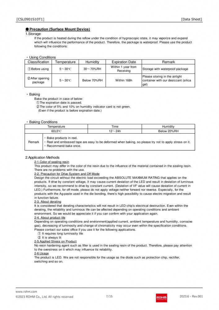 CSL0901S10T1 technical document page 7