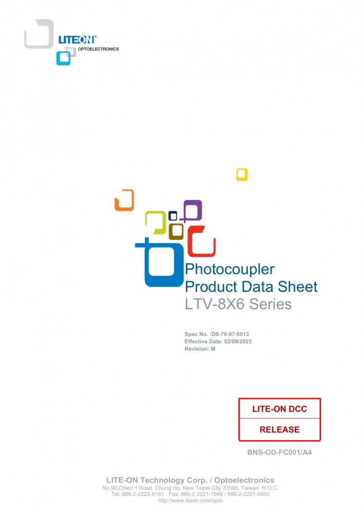 LTV-846 datasheet page 1