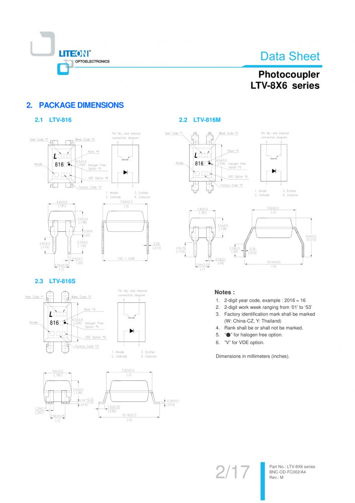 LTV-846 datasheet page 3