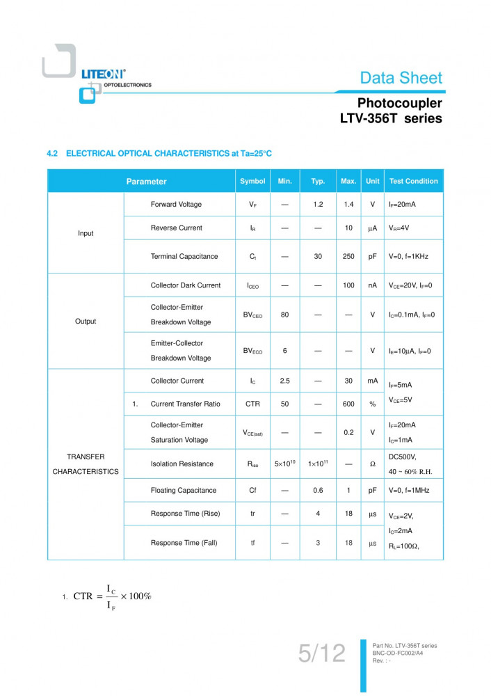 LTV-356T datasheet page 6
