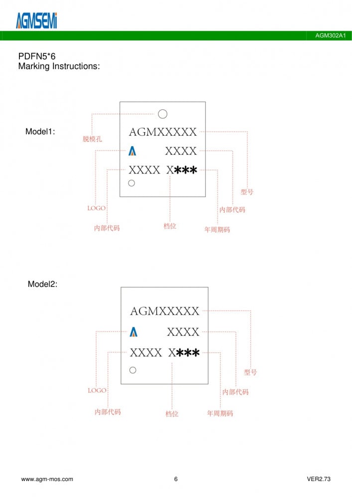 AGM302A1 datasheet page 6