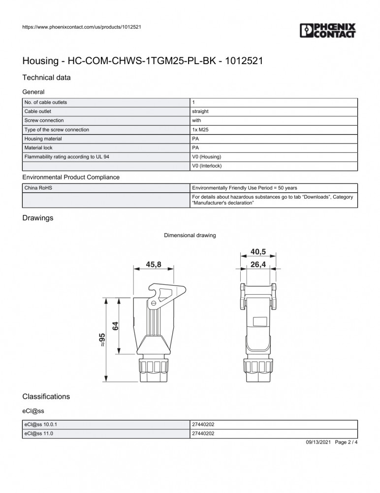 Phoenix Contact 1012521 technical document image 2