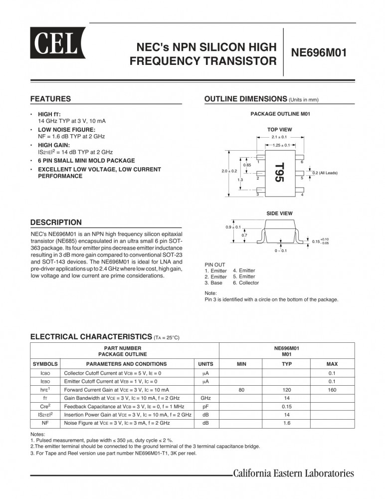 NE696M01 document page 1