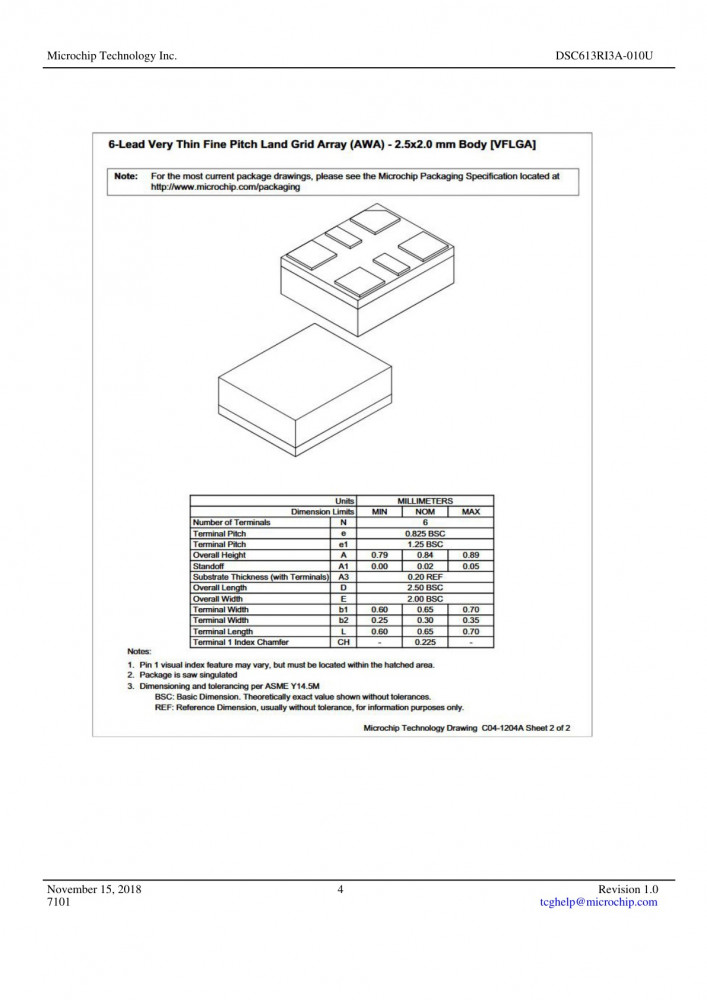 DSC613RI3A-010U datasheet page 4