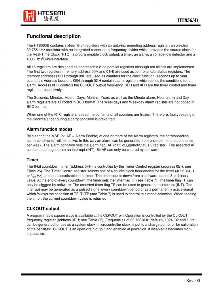 HT8563B datasheet page 4