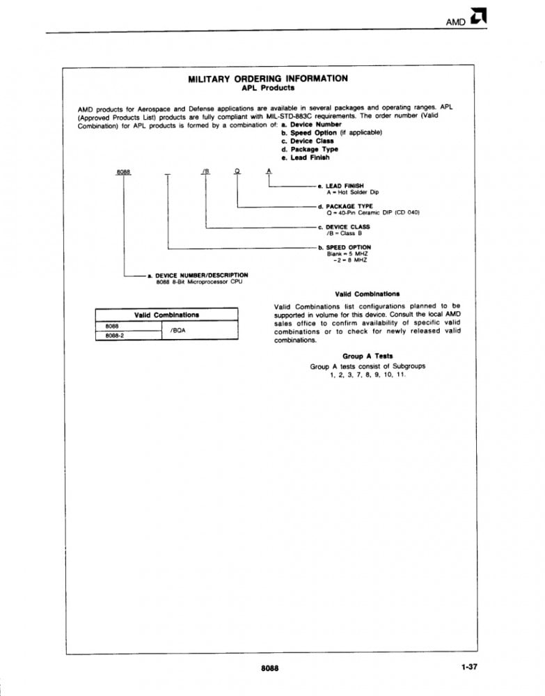 AMD 8088 datasheet page 4