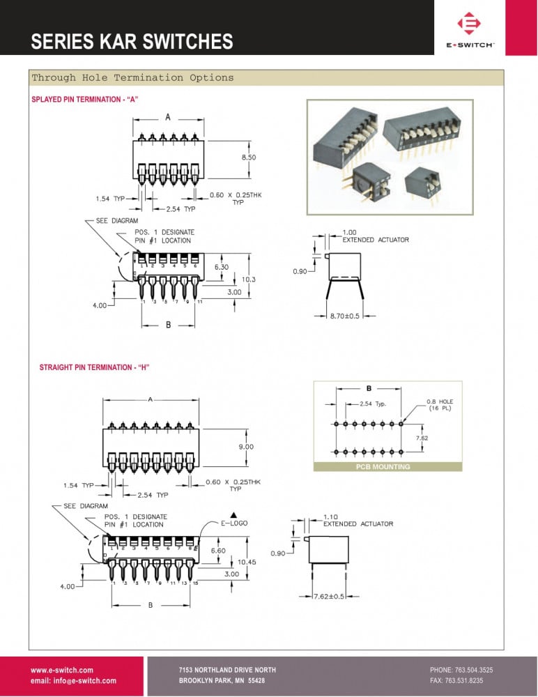 KAR08LGGR product specification page 2