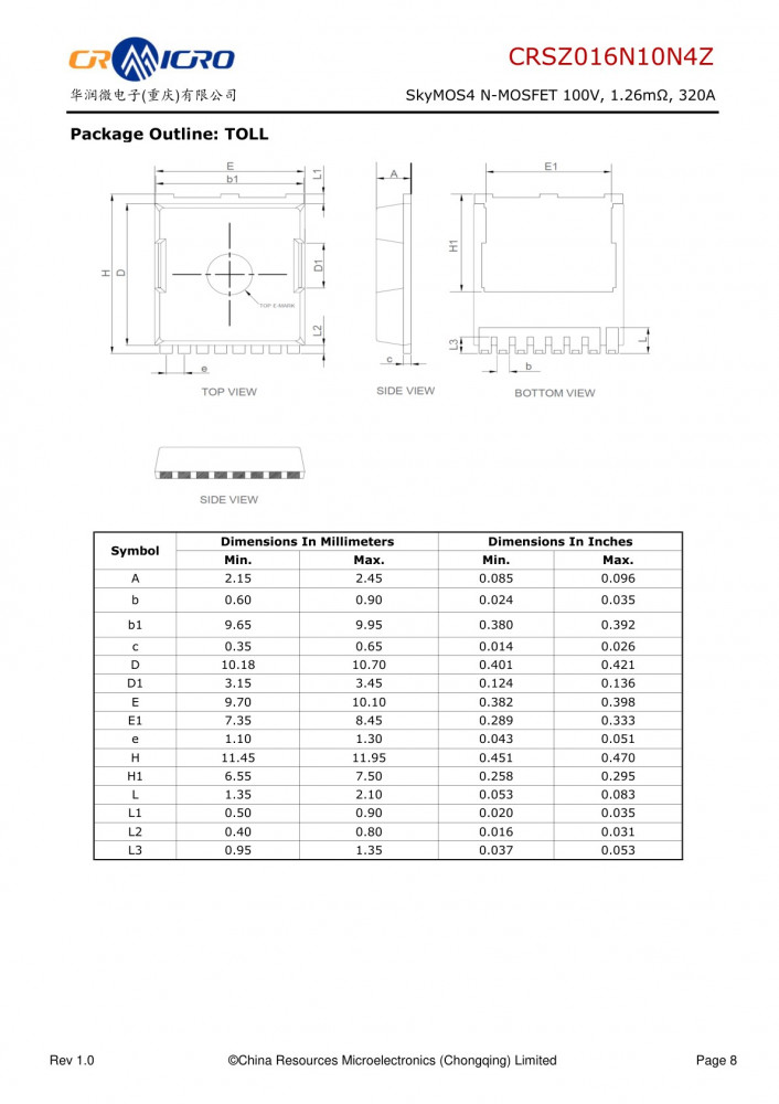 CRSZ016N10N4Z datasheet page 8