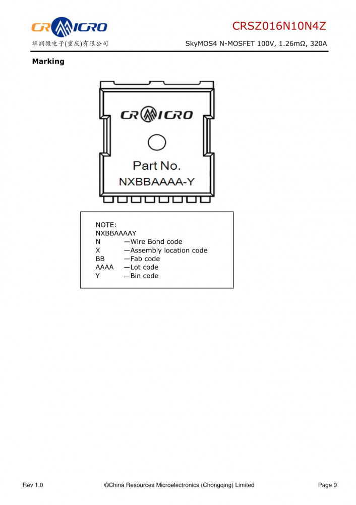CRSZ016N10N4Z datasheet page 9
