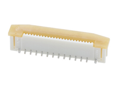 Easy-On FFC/FPC Connector, 0.50mm Pitch, Slider Series, Vertical, 3.90mm Height, 21 Circuits, Tin-Silver-Bismuth Plating