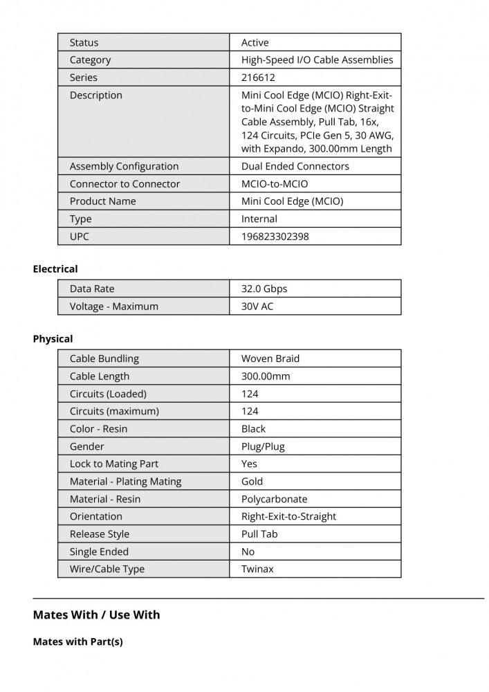 Product document image 2 for MOLEX 2166121126