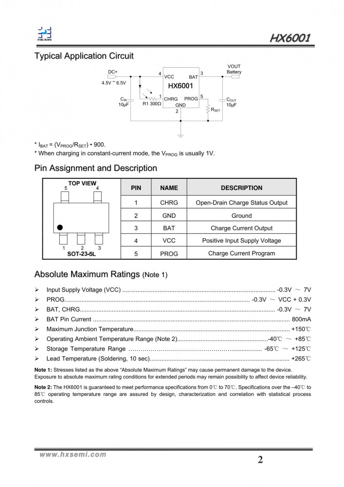 HX6001-NEC datasheet page 2