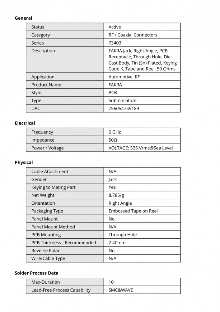 MOLEX 734041169 product document page 2