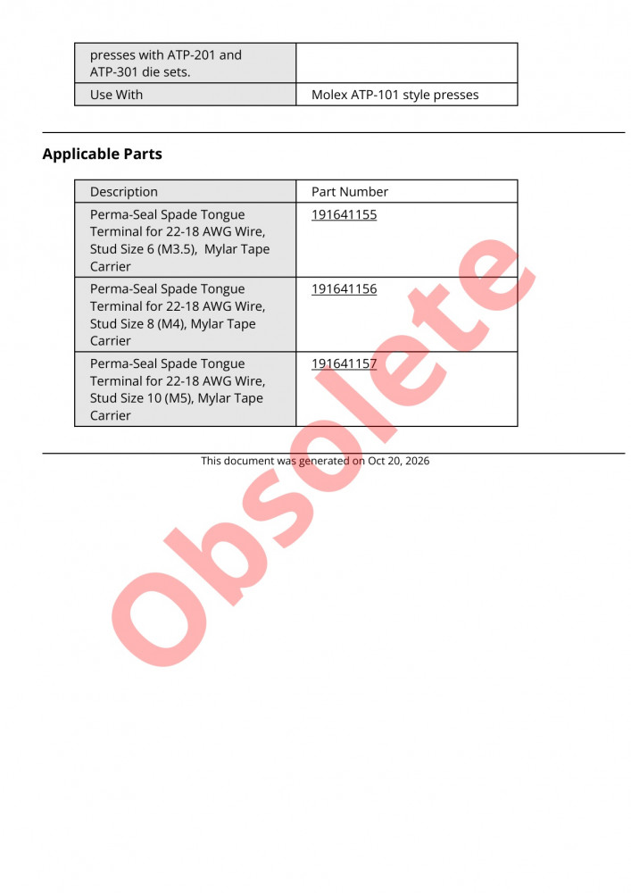 Molex tooling document preview, page 3